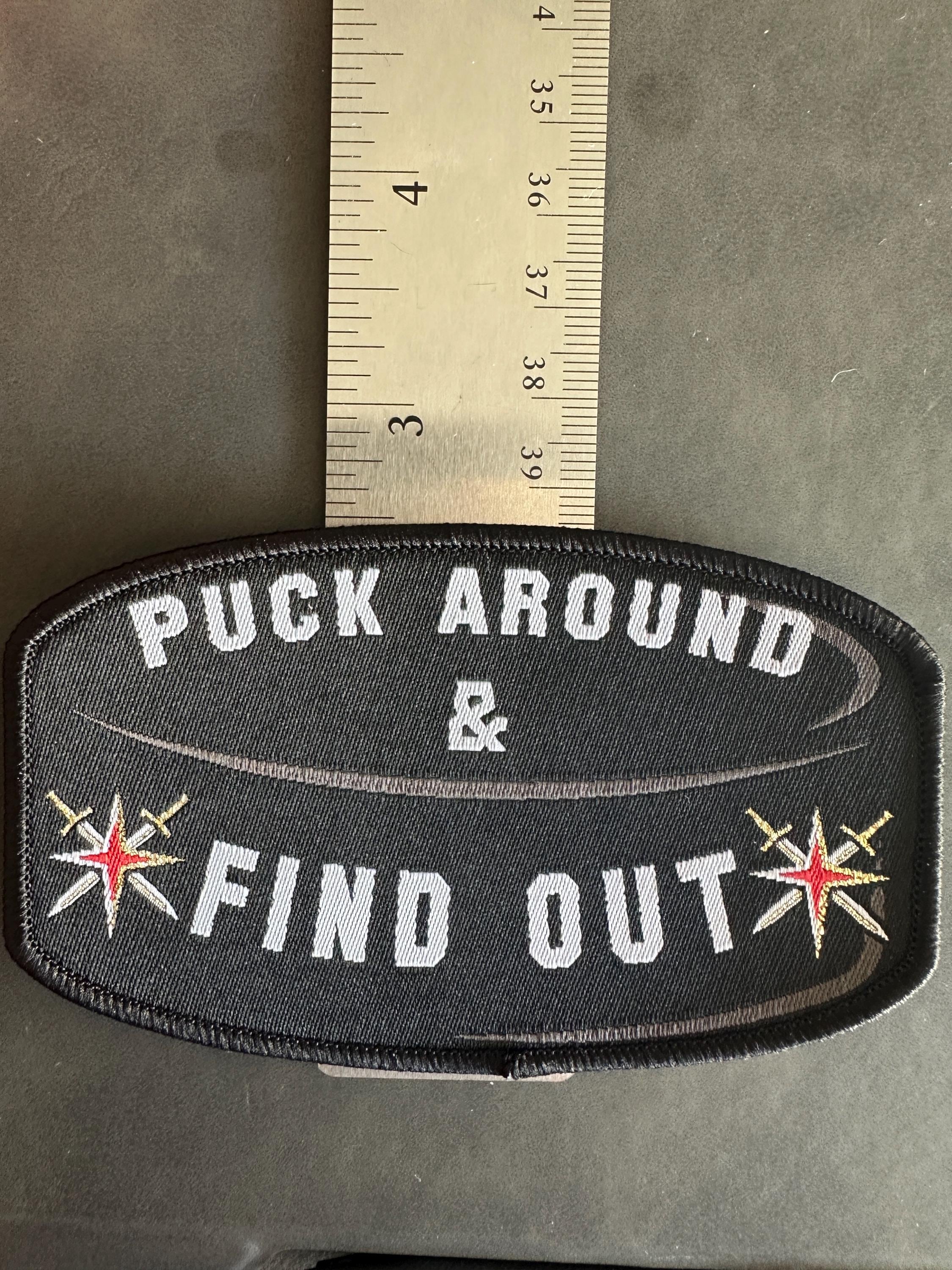 Puck Around & Find Out Hockey Puck Patch - Etsy