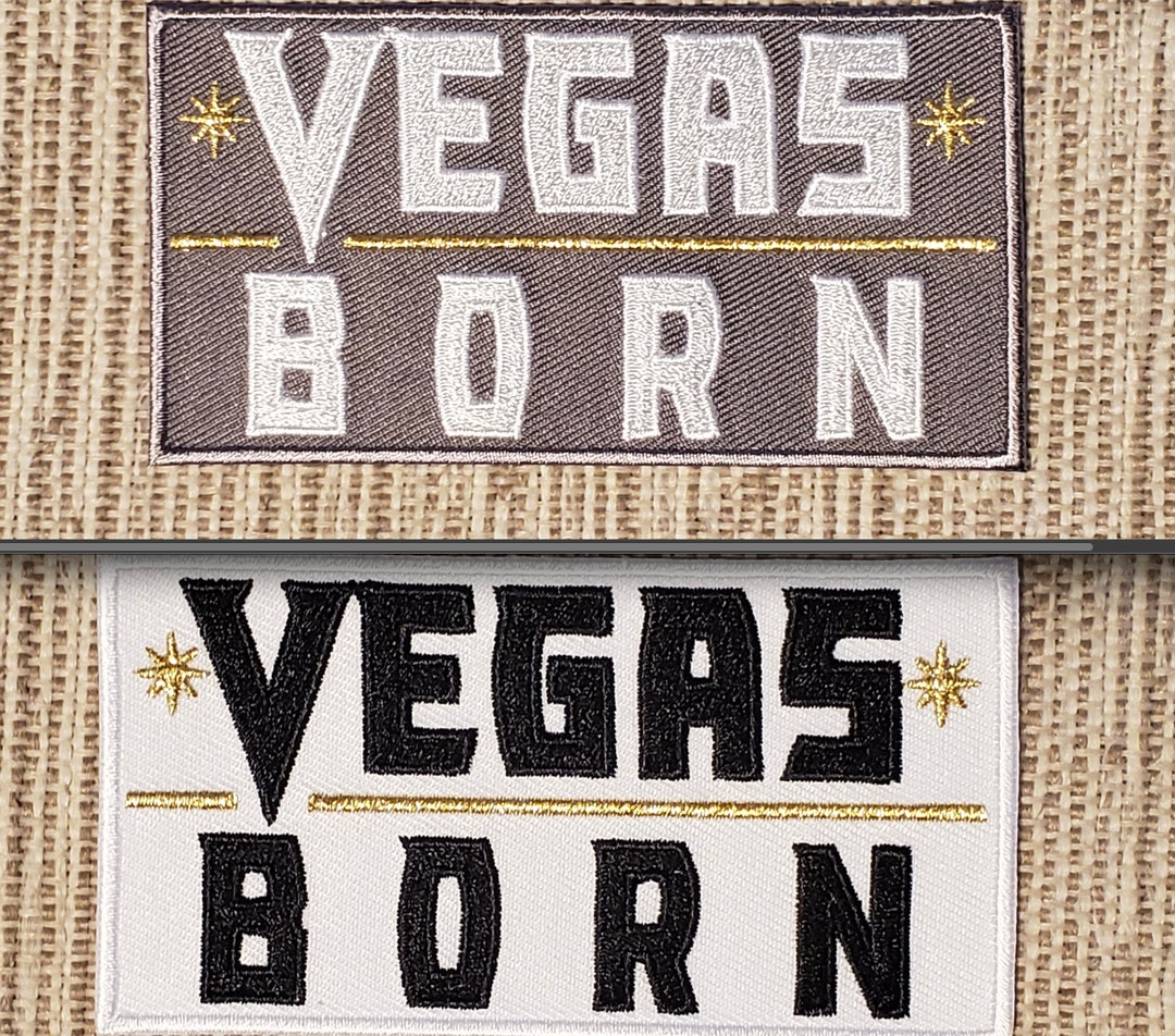 VEGAS BORN Embroidered Iron-on Patch - Etsy