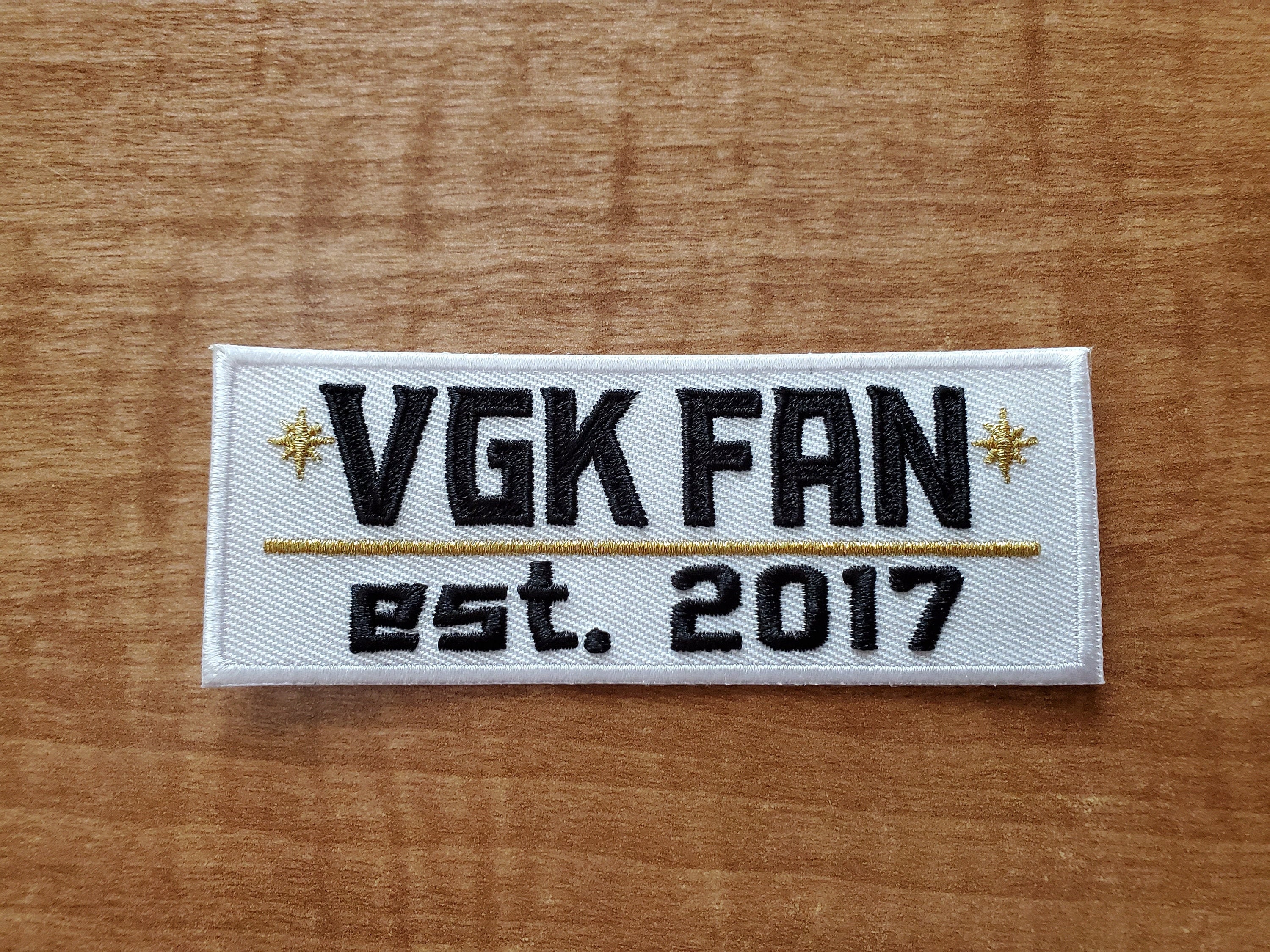 VGK FAN est 2017 Embroidered Iron-On Patch | Etsy