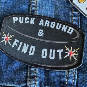 Puck Around & Find Out Hockey Puck Patch - Etsy