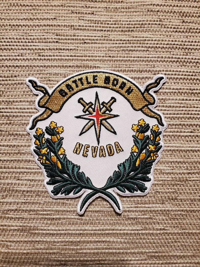 Battle Born nevada Iron on Patch | Etsy