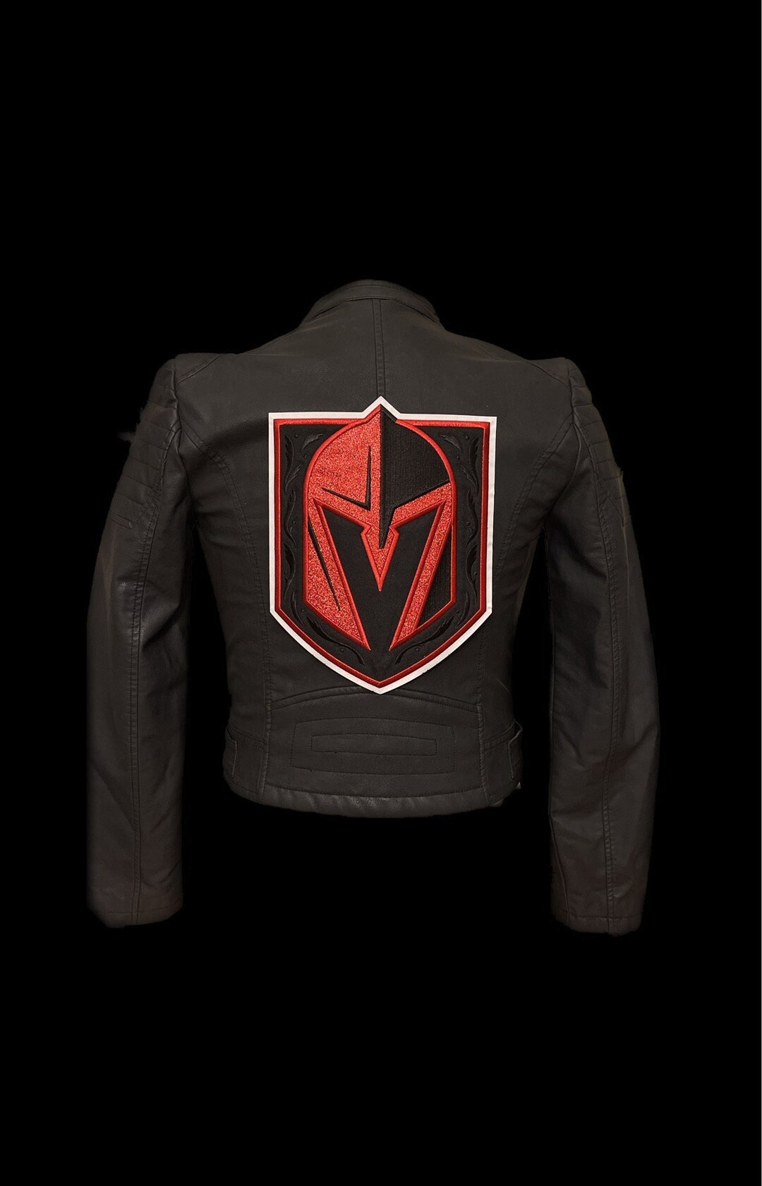 10" Red Glitter Vegas Golden Knights Primary Logo Patch - Etsy