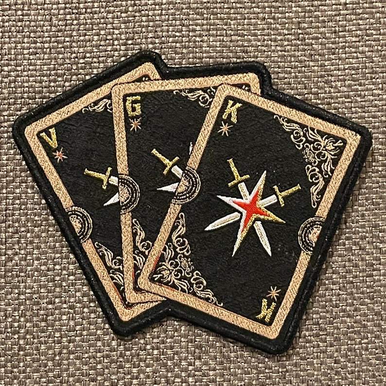 VGK Playing Cards Patch | Etsy