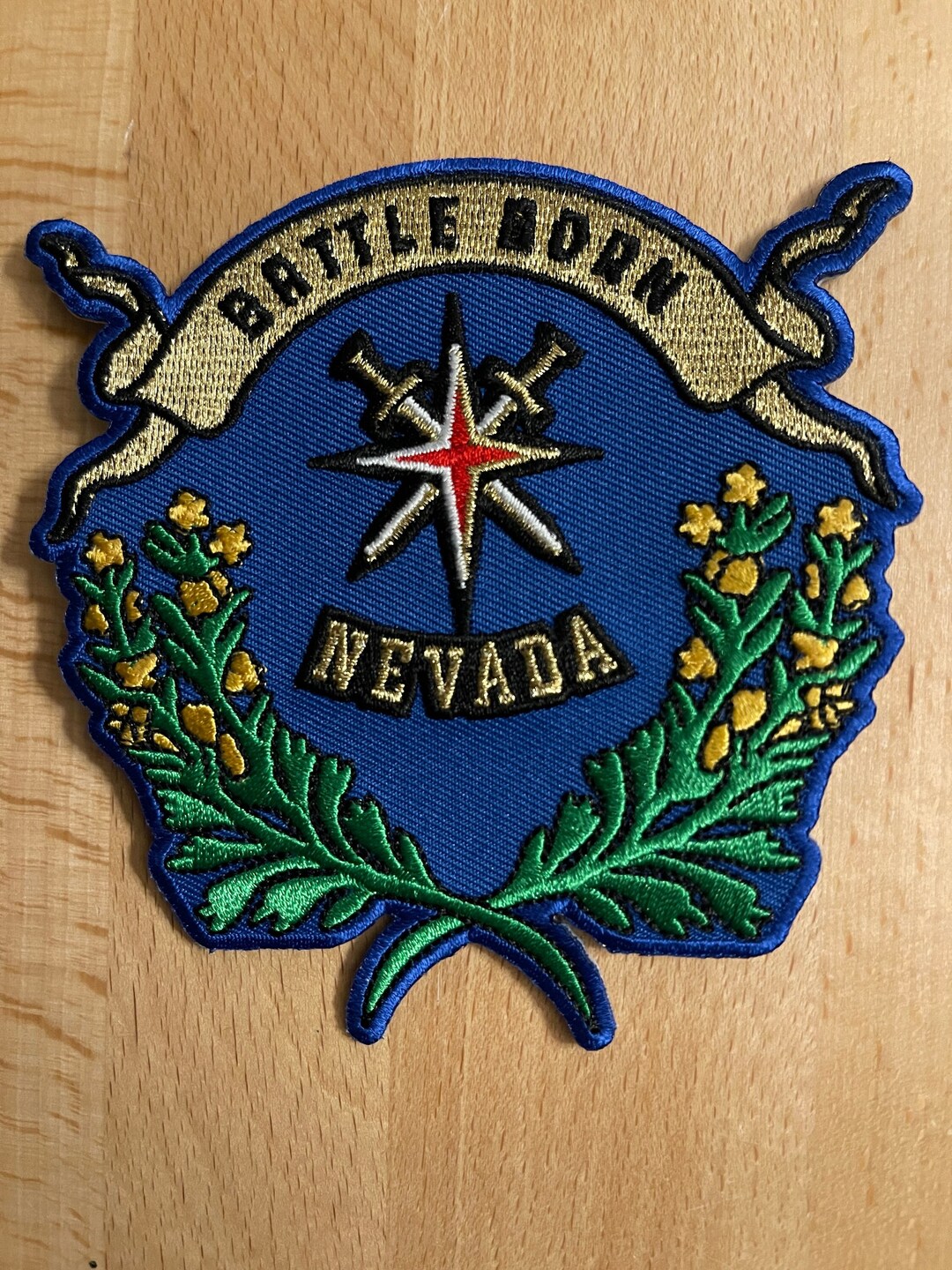 Blue Battle Born Nevada Day Patch - Etsy