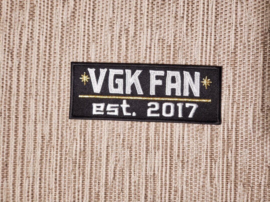 VGK FAN Est. 2017 Black Embroidered Iron-on Patch - Etsy