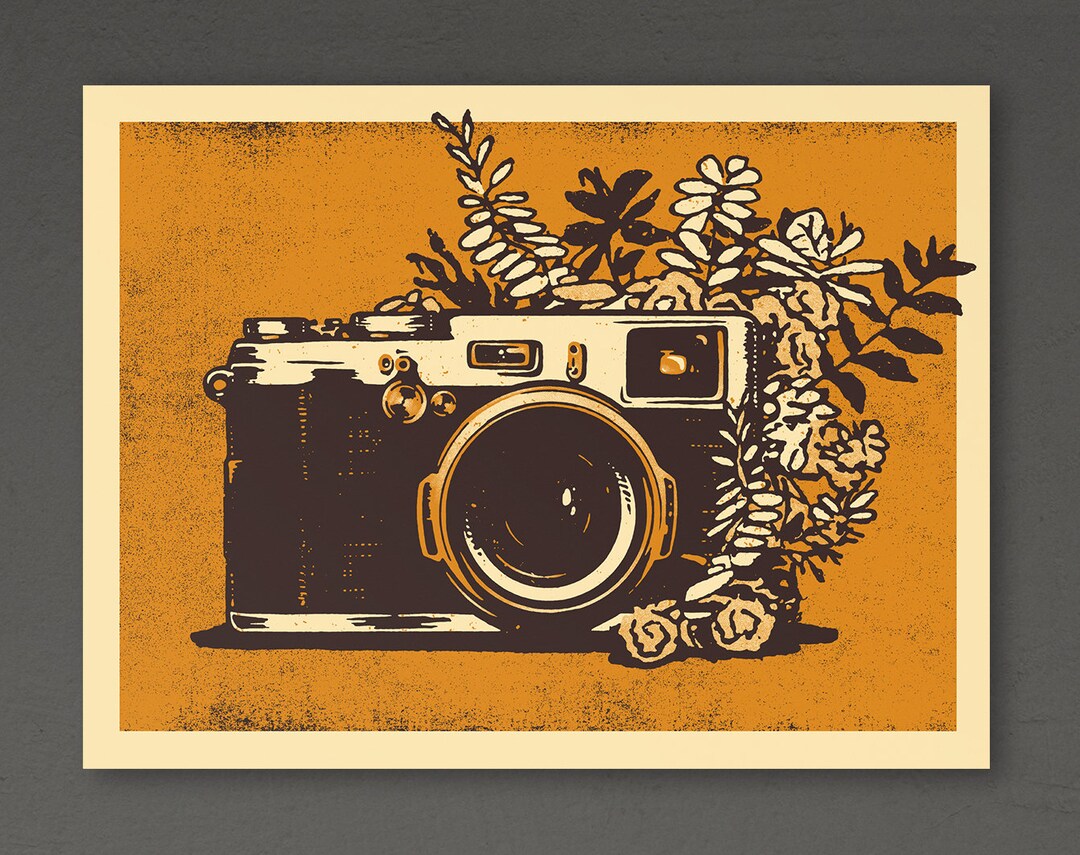 Reflection (mustard) - Screen Print - Etsy