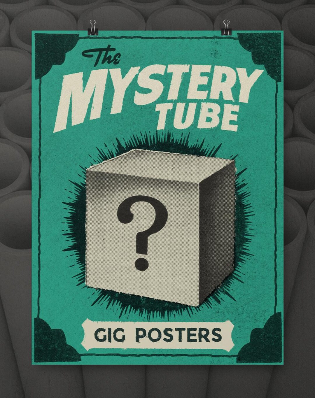 Mystery Tube: 4 Screen Printed Gig Posters - Etsy