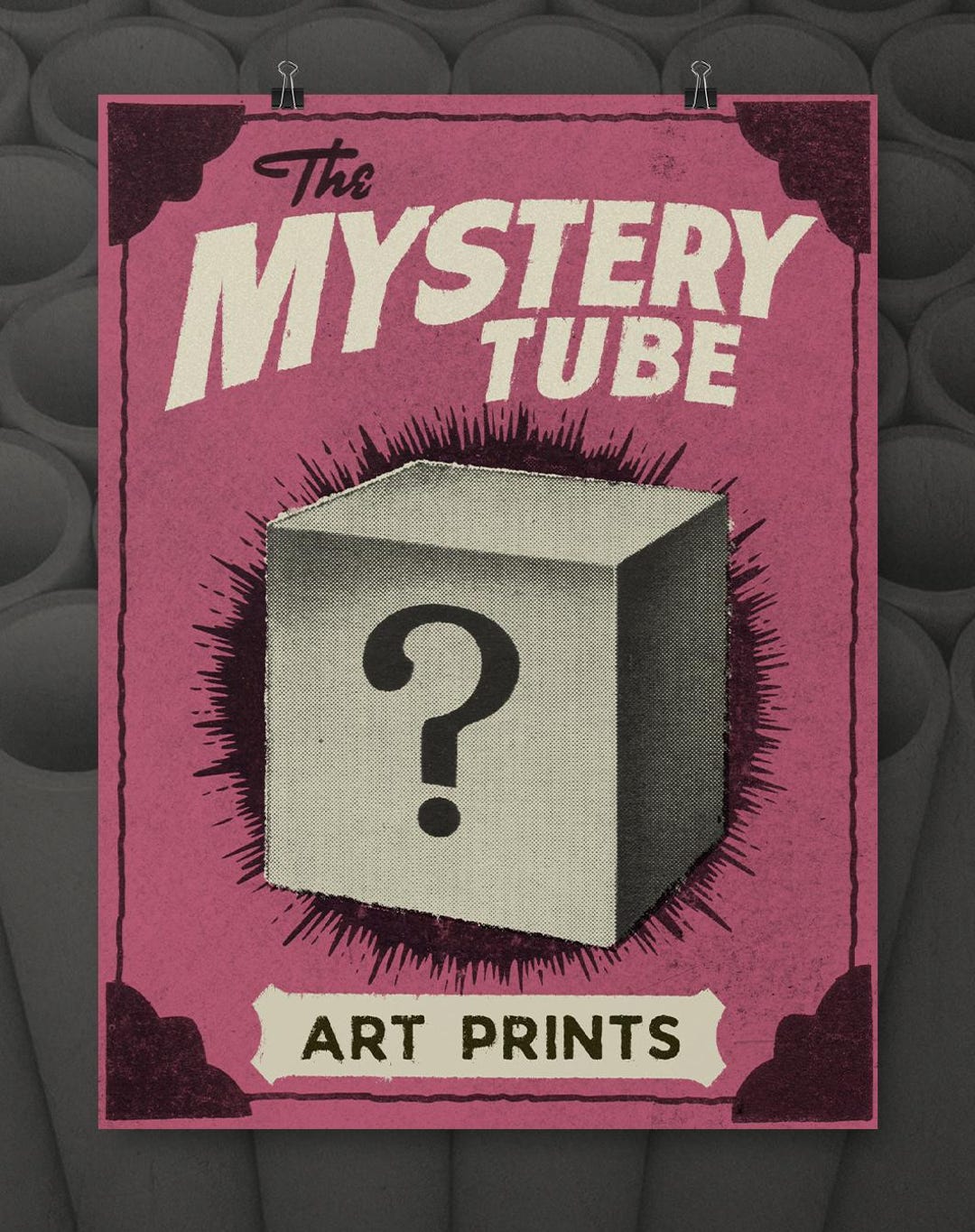 Mystery Tube: 4 Screen Printed Art Prints - Etsy