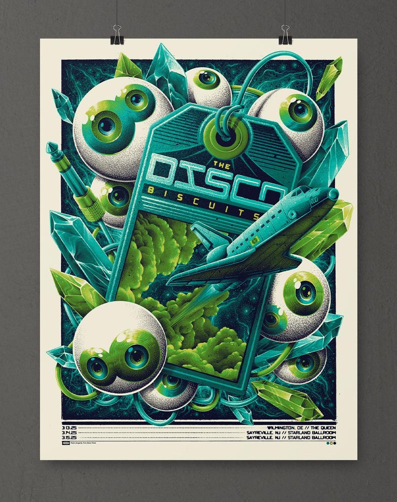 Disco Biscuits - Gig Poster - Etsy