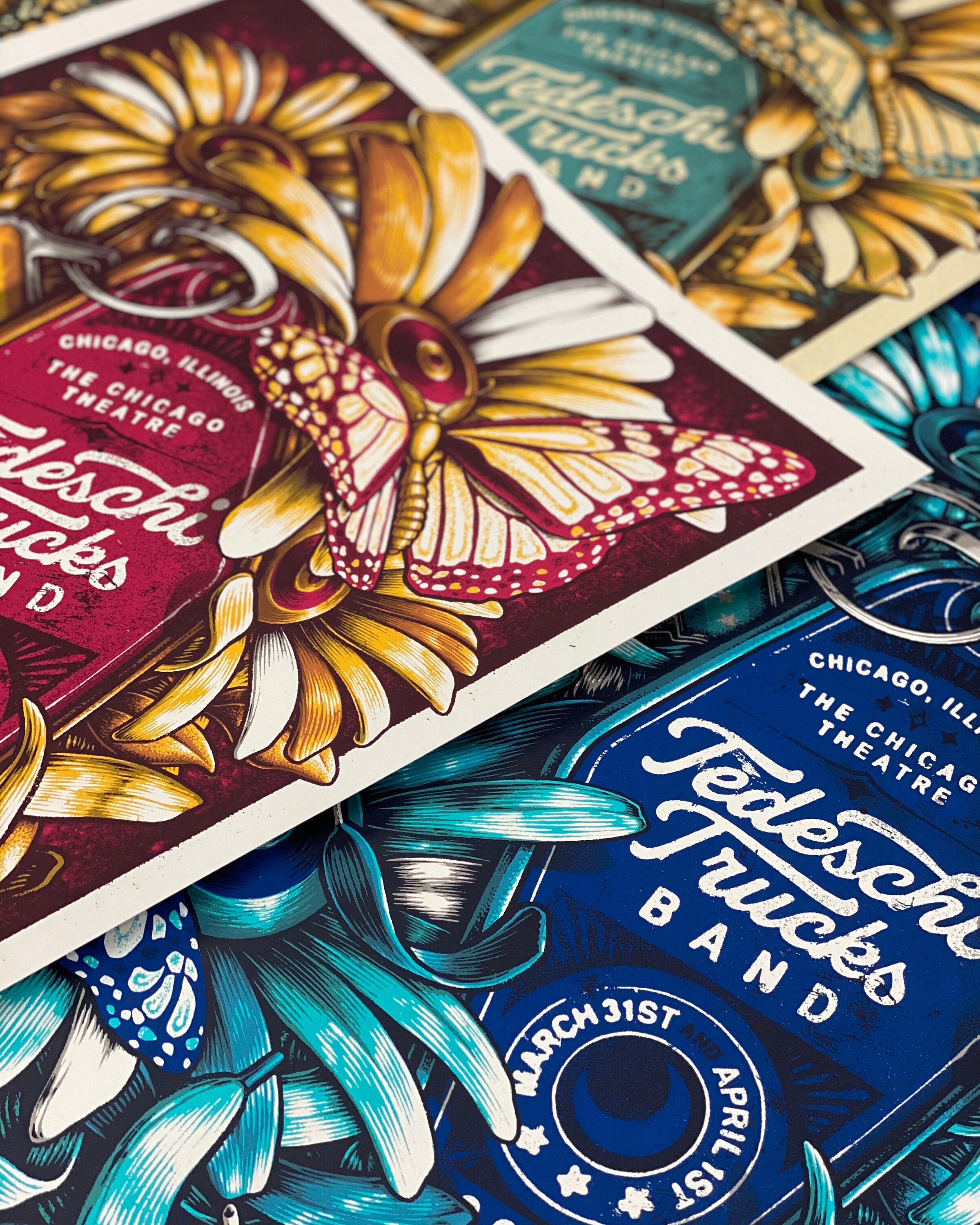 Tedeschi Trucks Band (blue) - Gig Poster - Etsy