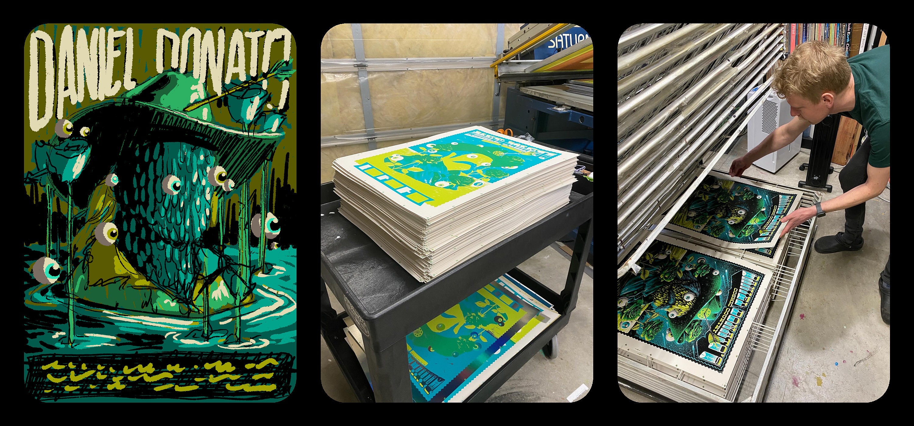 Daniel Donato's Cosmic Country - Gig Poster - Etsy