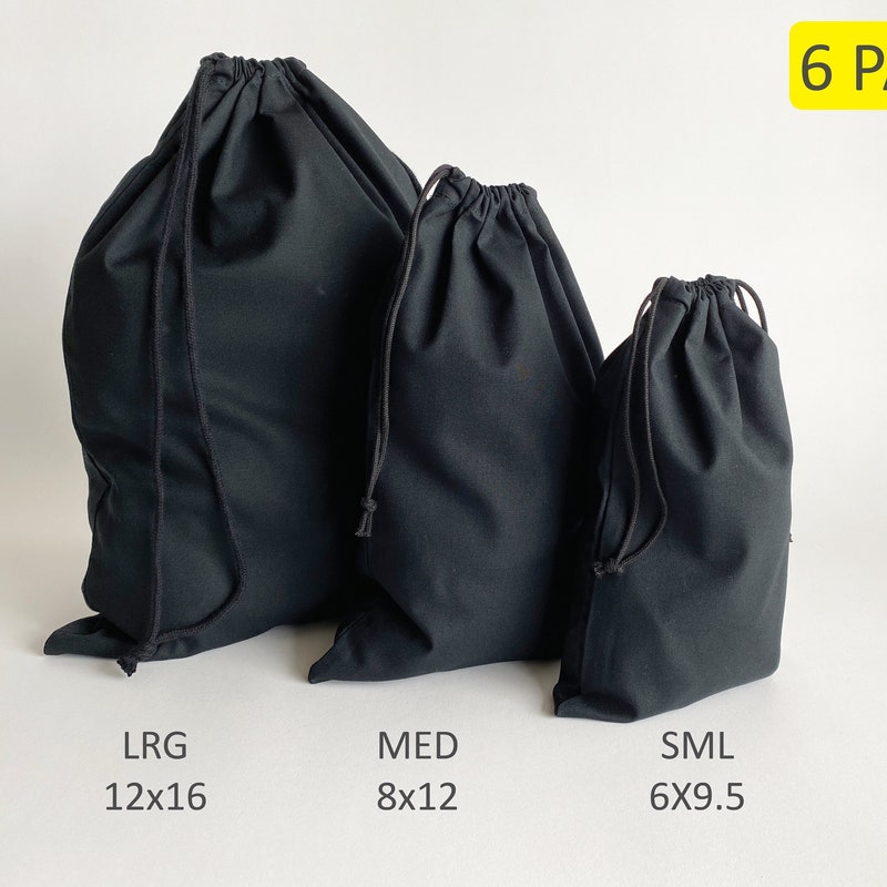 Black Fabric Bag - Etsy