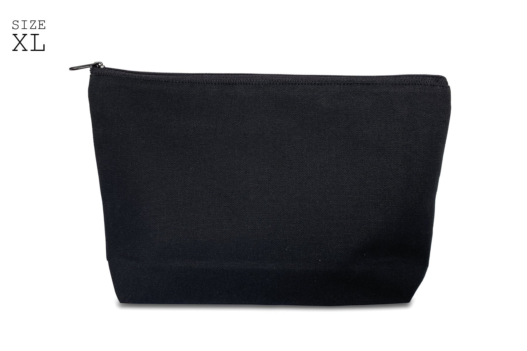6 Pack - Black Zipper Pouch 100% Cotton Canvas| Blank Bulk | DIY Arts ...