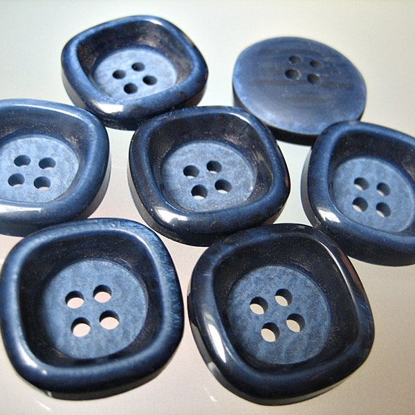 Dark Blue Buttons - Etsy UK