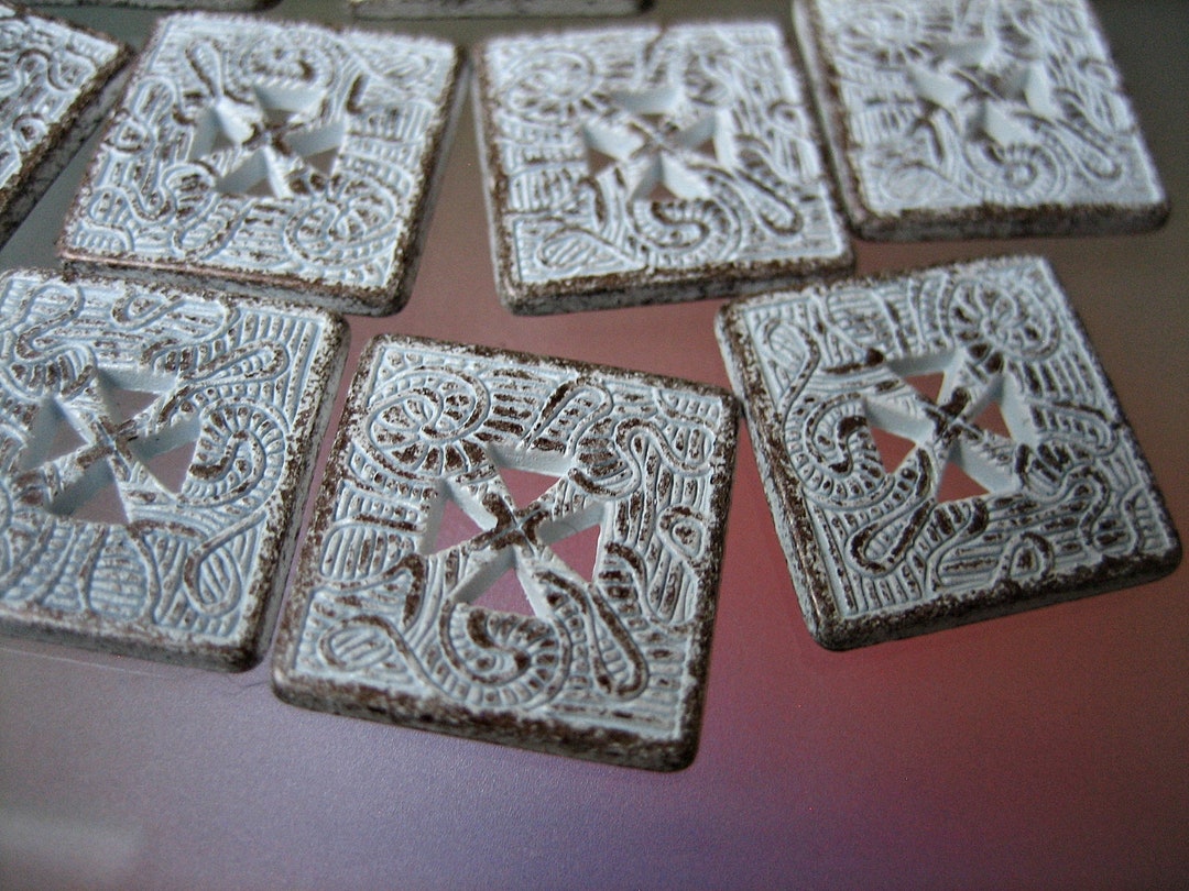10x Special Buttons-metal-square-13 Mm-blouse Buttons, Doll Buttons - Etsy Israel