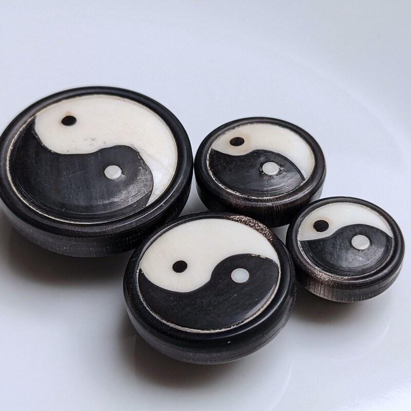 Yin Yang Buttons - Etsy
