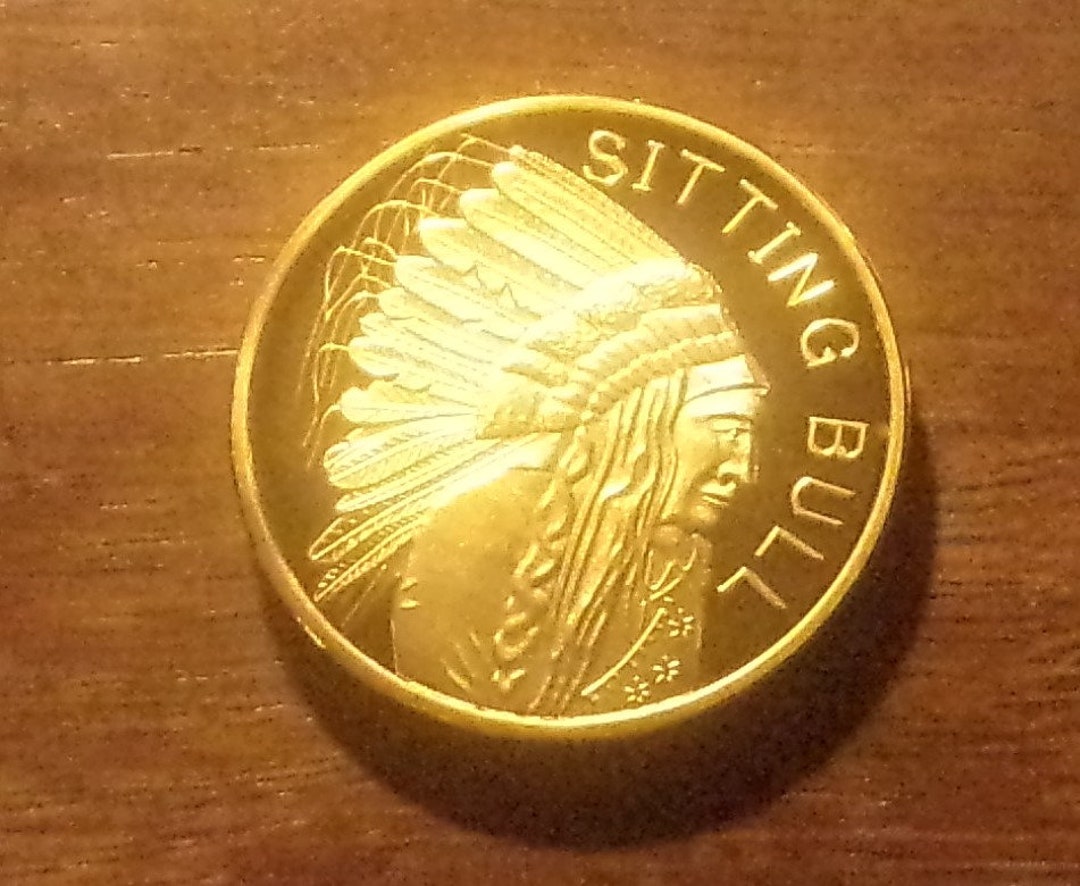 Buy Sitting Bull 1/2 Ounce 100 Mills 24karat Gold Round not Solid Gold ...