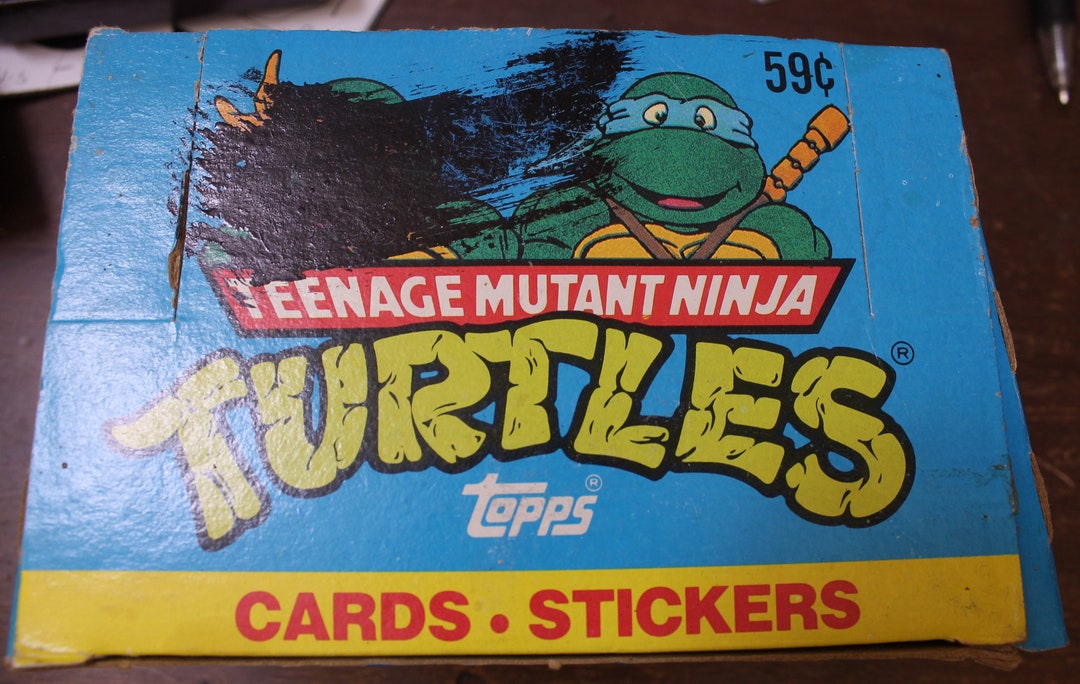 1990 Topps Teenage Mutant Ninja Turtles Cards & Stickers Full Box 24 ...