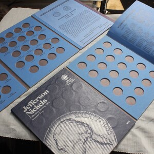 Three Whitman Jefferson Nickel Collection Starting 1962 Number 2 Coins ...