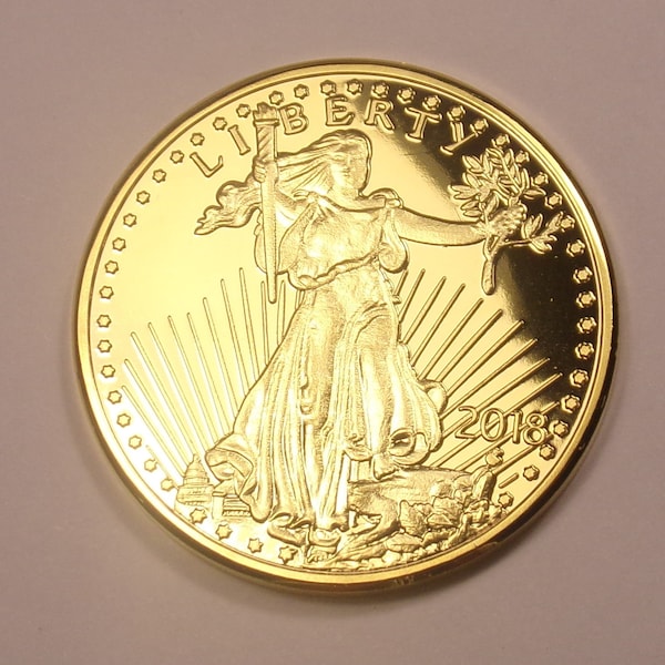 Gold Plated Coin - Etsy
