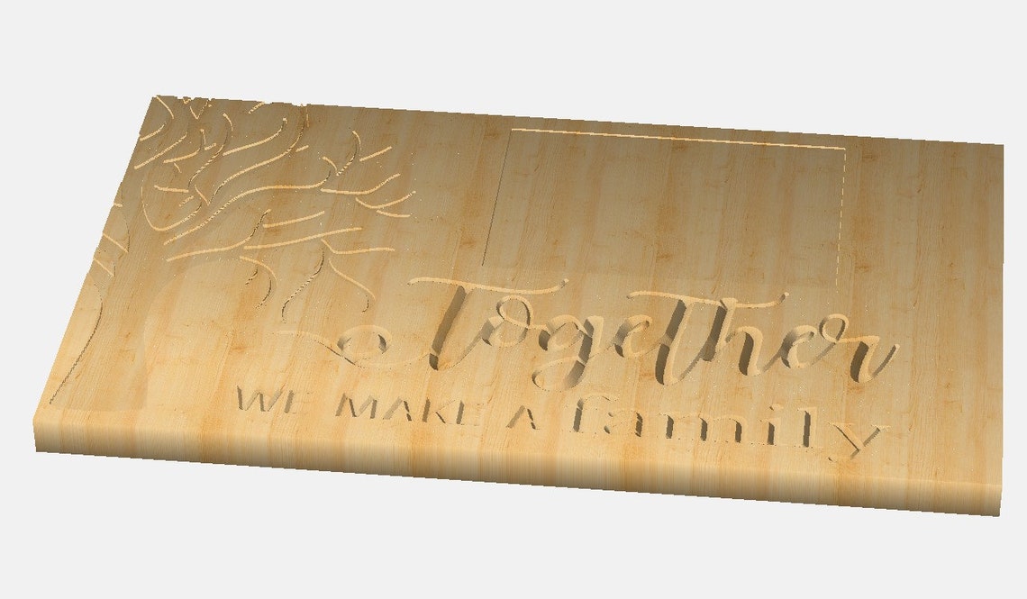 Together We Make a Family Sign Template CNC .c2d Downloadable - Etsy