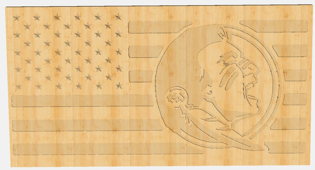 Florida State Flag Template CNC .c2d Downloadable File - Etsy