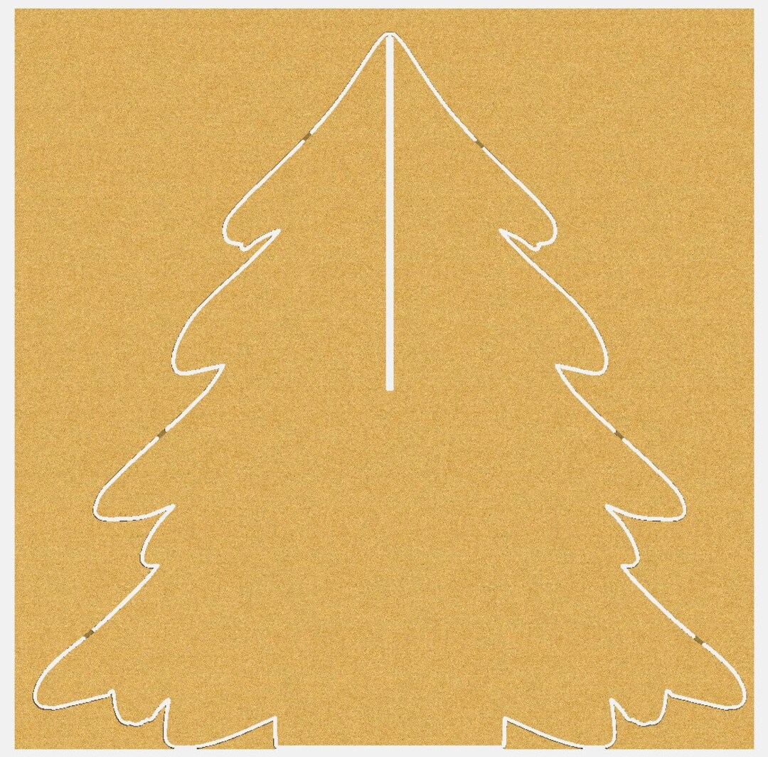 Christmas Tree Template CNC .c2d Downloadable File - Etsy