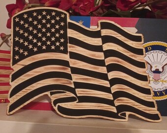 American Flag Plaque - Etsy