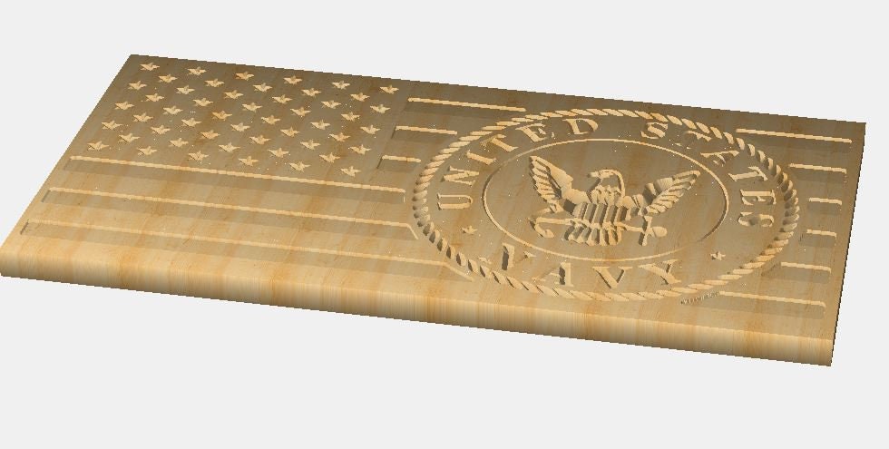 US Navy Logo Flag Template CNC .c2d Downloadable File - Etsy