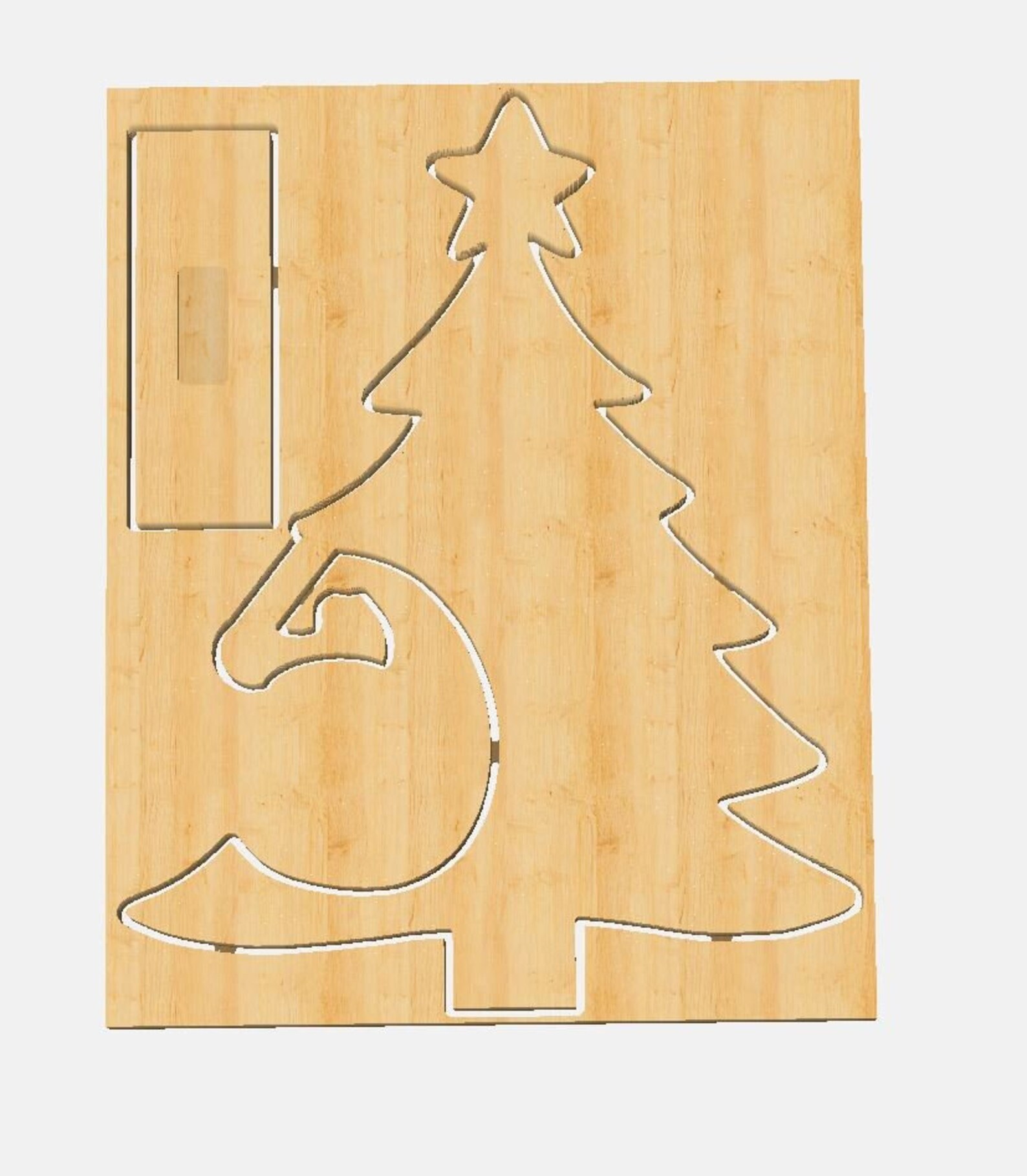 Christmas Tree Ornament Hanger CNC Template CNC Cut File - Etsy