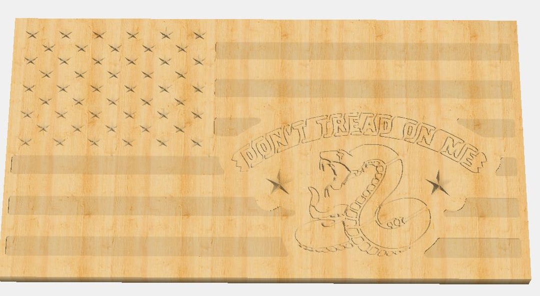 Military Flag Template CNC .c2d Downloadable File - Etsy