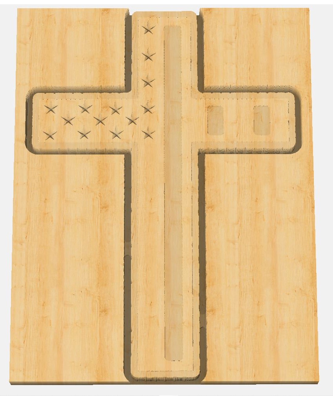 American Flag Cross Design for CNC .c2d Downloadable File - Etsy