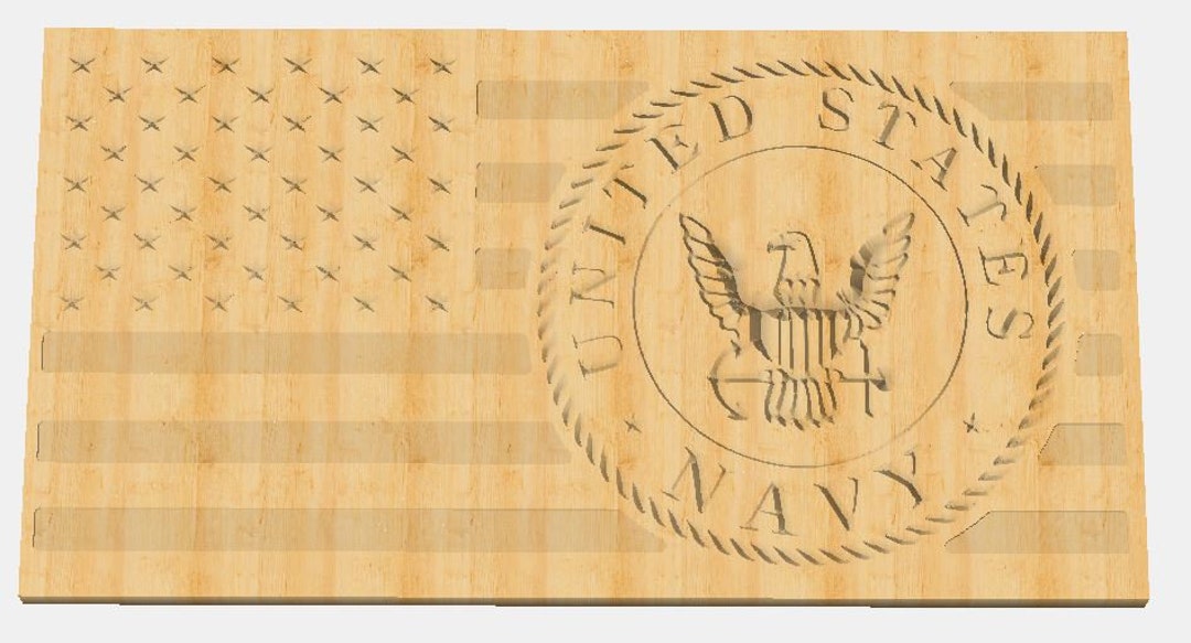 US Navy Logo Flag Template CNC .c2d Downloadable File - Etsy