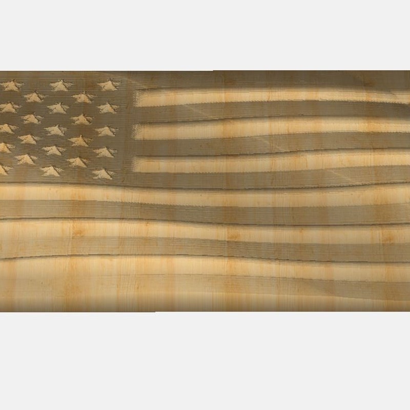 Wavy Wood Flag - Etsy