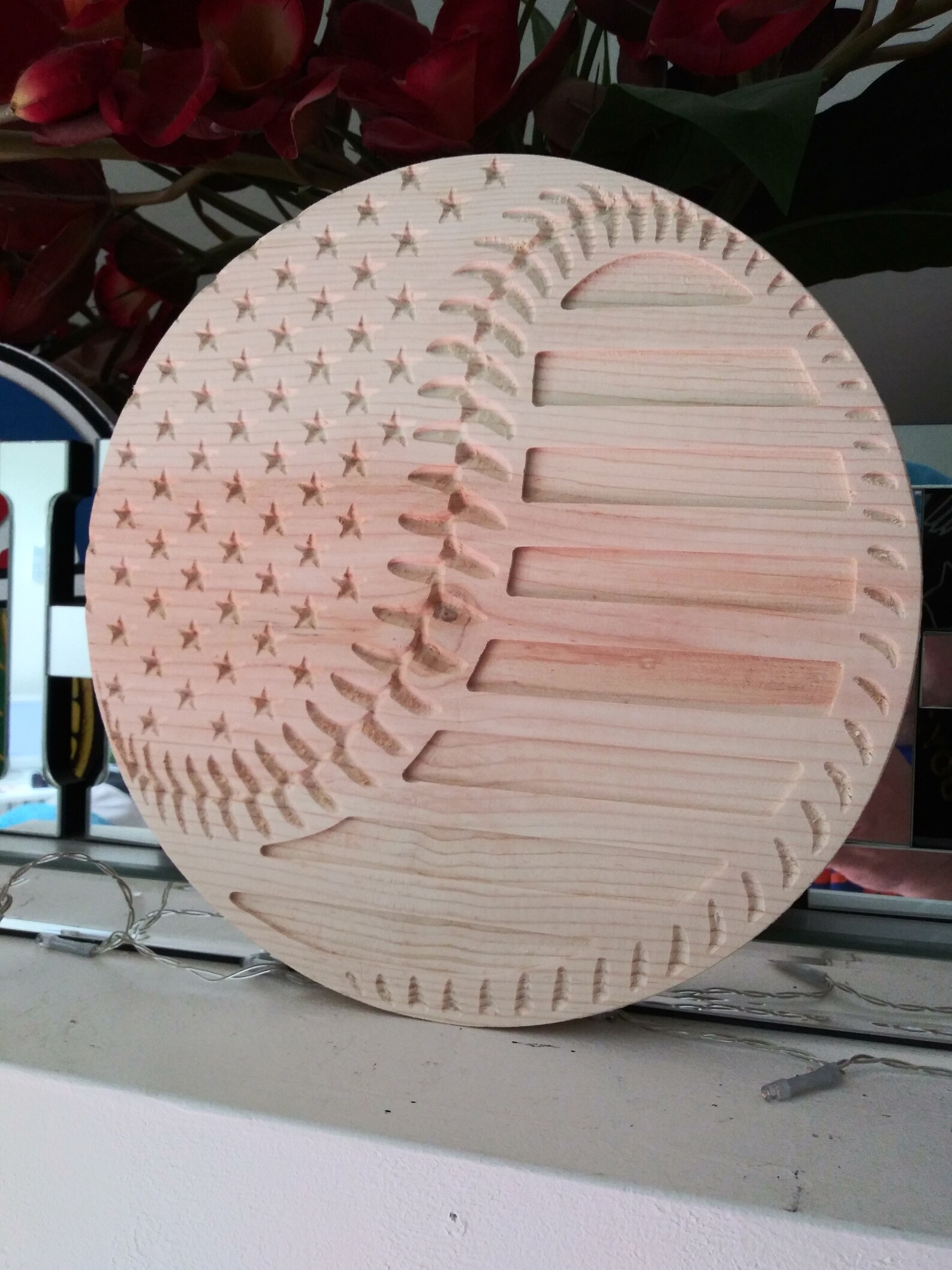 Baseball Flag Template CNC .c2d Downloadable File - Etsy