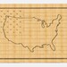 American Flag With Country Cutout Template CNC .c2d Downloadable File ...