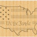 Carbide Create - We the People Country US Flag Cutout Template CNC .c2d ...