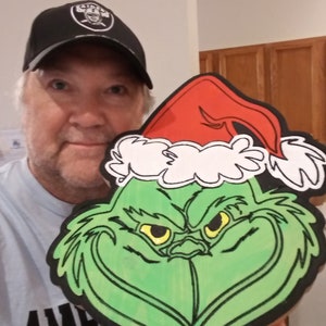 Grinch Santa Design for a CNC .c2d Downloadable File Christmas Themed ...