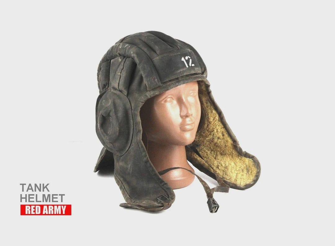 Vintage Soviet Tanker Winter Helmet Cap USSR 1976‑89 Original Tankman ...