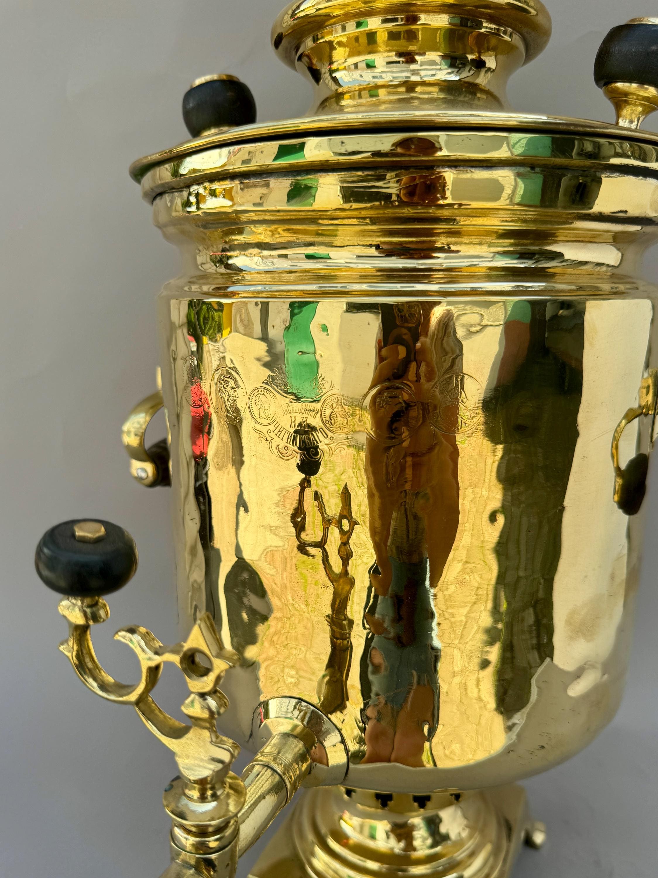 Traditional Soviet Wood Fired Samovar Chuginsky's Samovar TULA Vintage ...