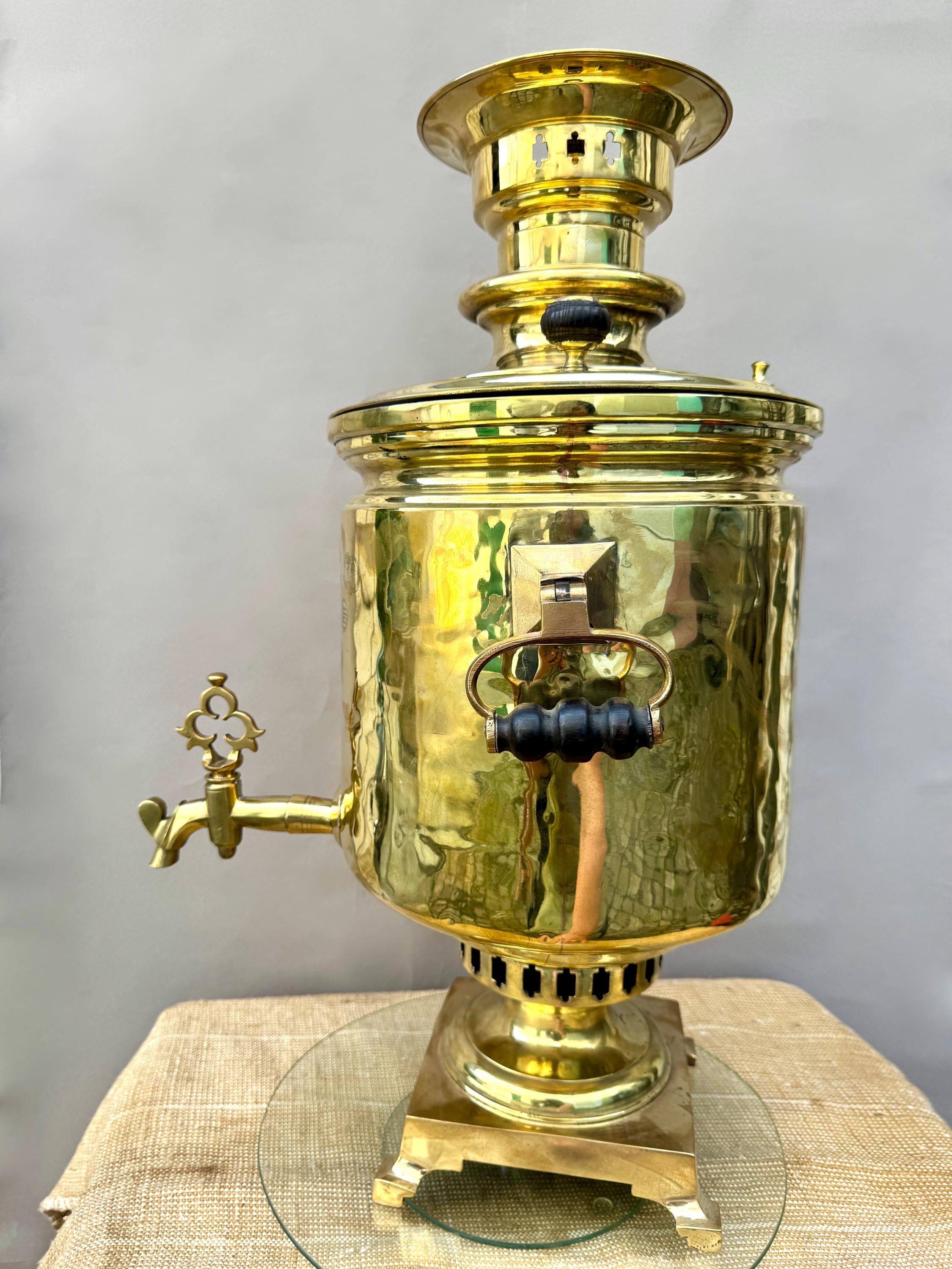 Traditional Soviet Wood Fired Samovar Batasheva TULA Fire Samovar 15 ...
