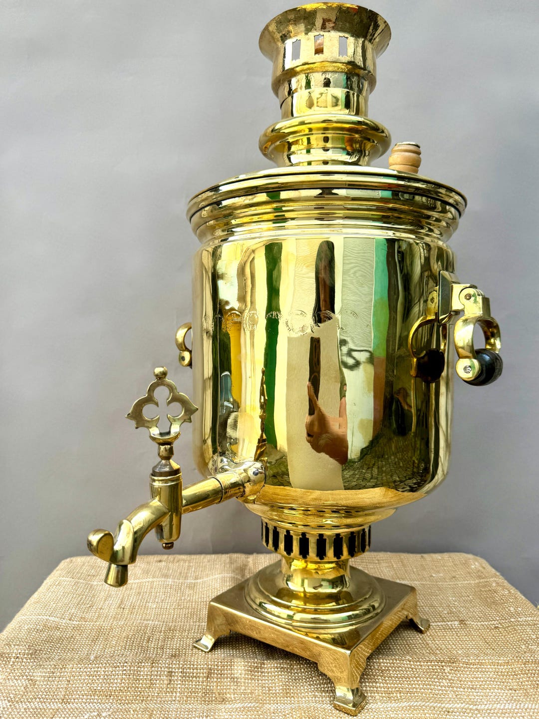 Traditional Soviet Wood Fired Samovar Batasheva TULA Fire Samovar 10 ...
