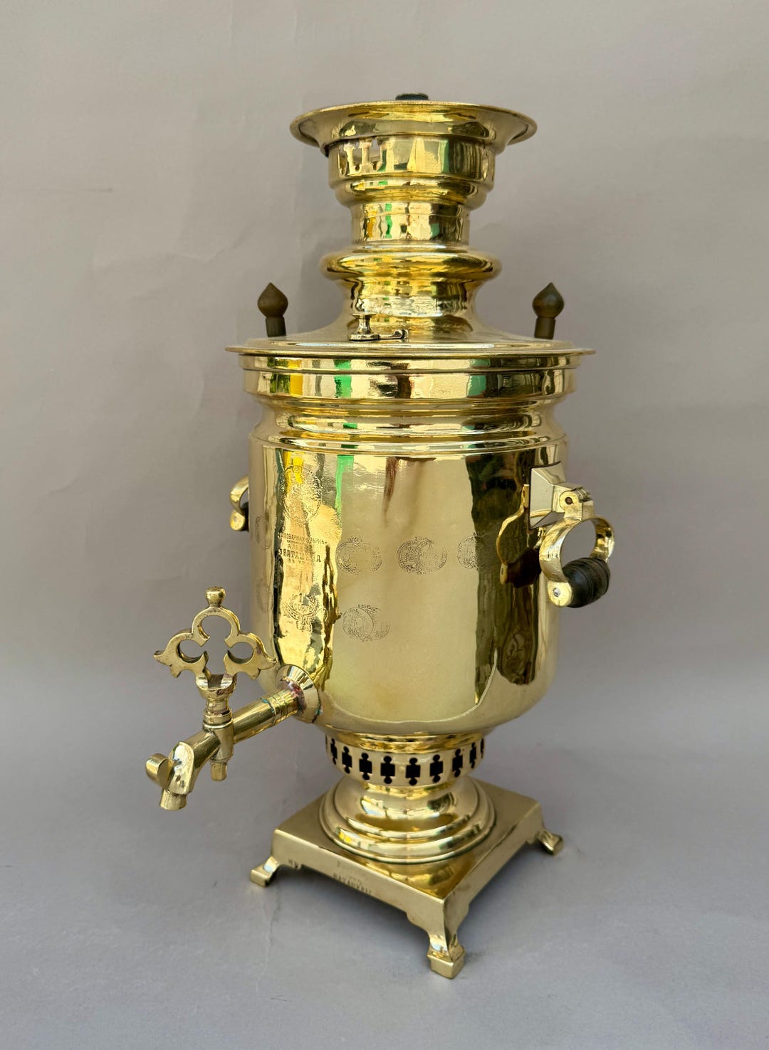 Traditional Soviet Wood Fired Samovar Batashev Samovar TULA Vintage 5 L ...