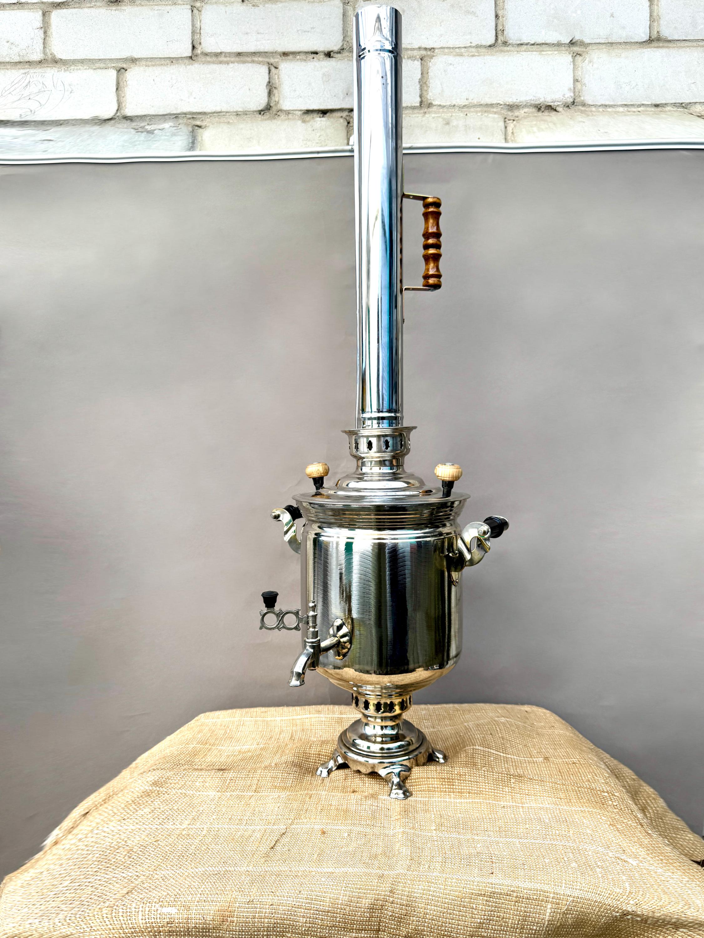 Traditional Soviet Wood Fired Samovar TULA Vintage Fire Samovar 5 ...