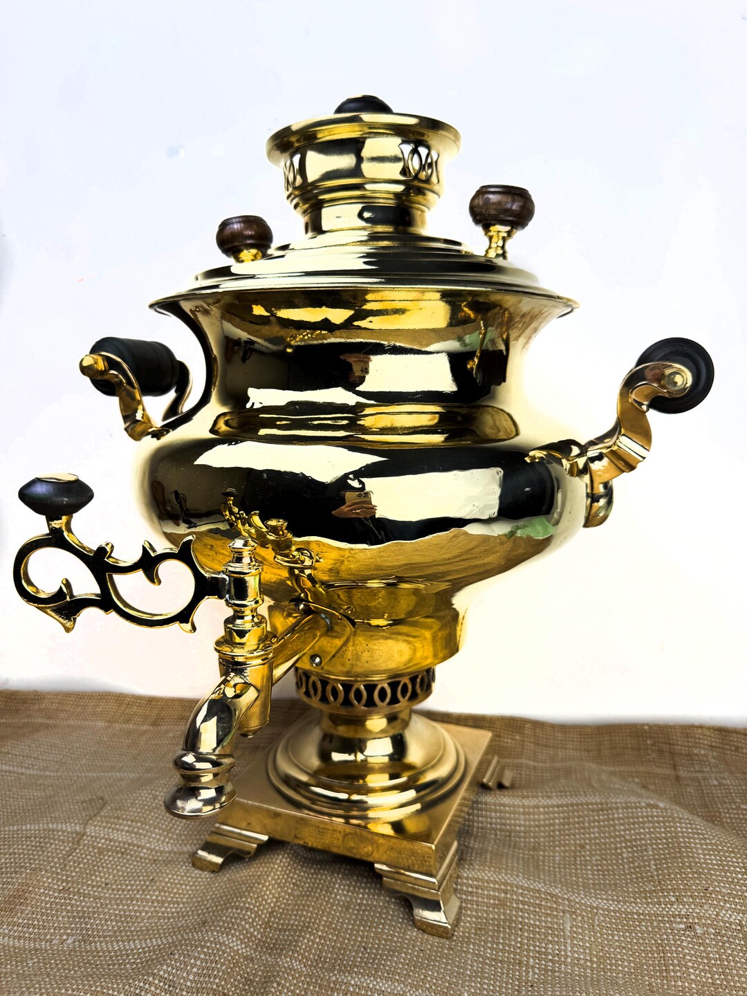 Traditional Soviet Wood Fired Samovar TULA Vintage 6 L (1.6 Gallons ...
