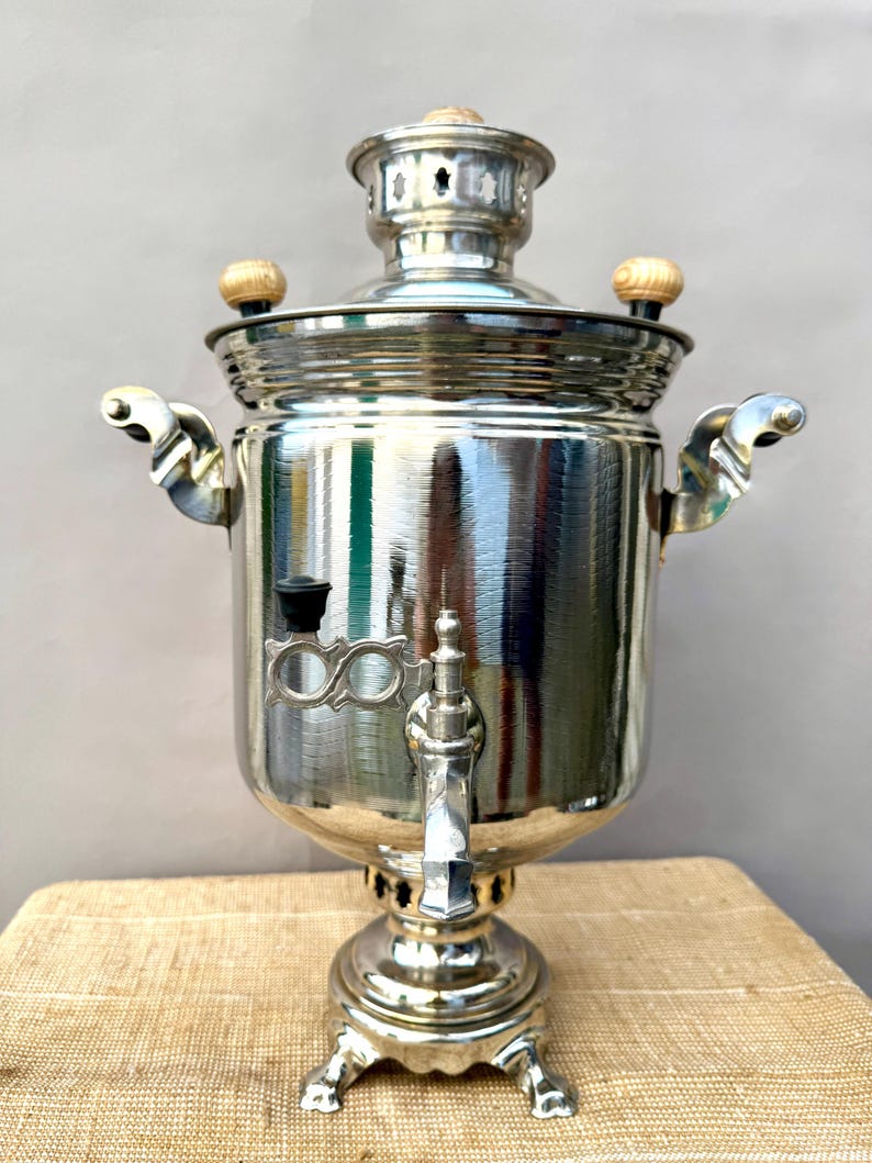 Traditional Soviet Wood Fired Samovar TULA Vintage Fire Samovar 5 ...