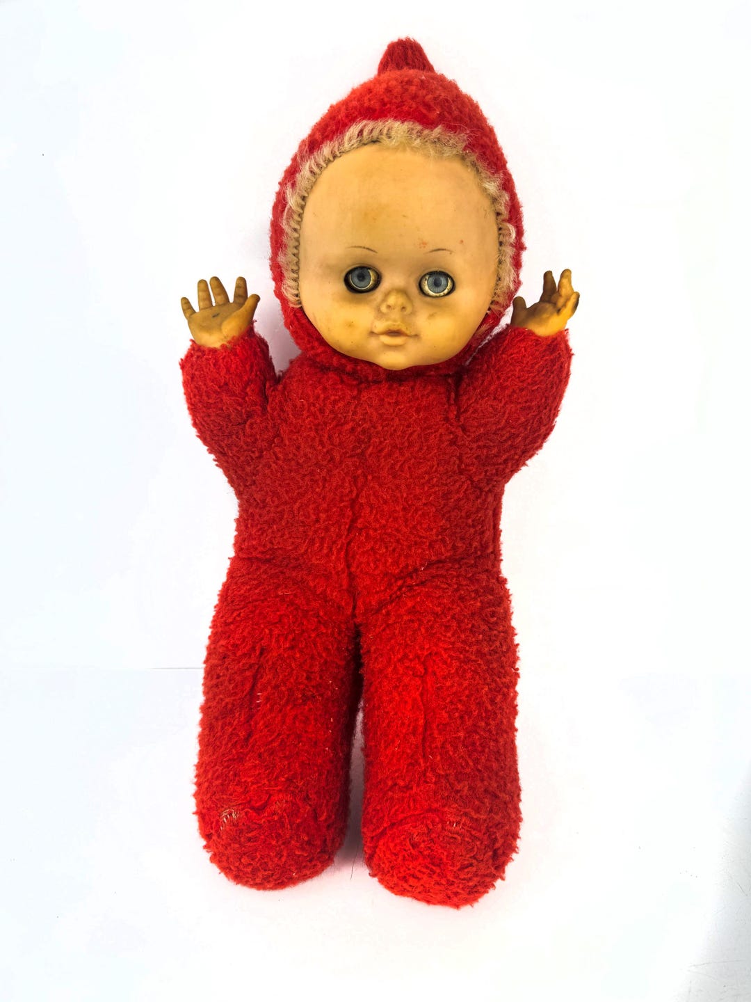 Vintage Soviet Doll 1970s-ussr Rubber & Cloth Doll 45 Cm Collectible - Etsy