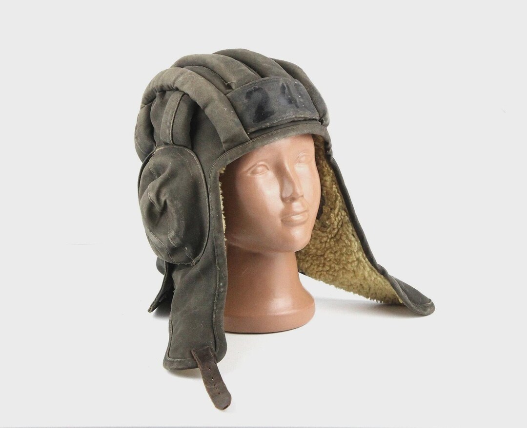 Vintage Soviet Tanker Winter Helmet Cap USSR 1976‑89 Original Tankman ...