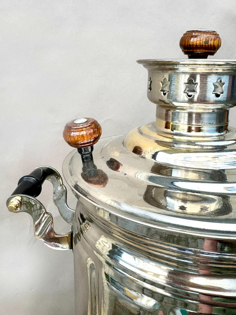 Traditional Soviet Wood Fired Samovar TULA Fire Samovar 8 Liters (2 ...