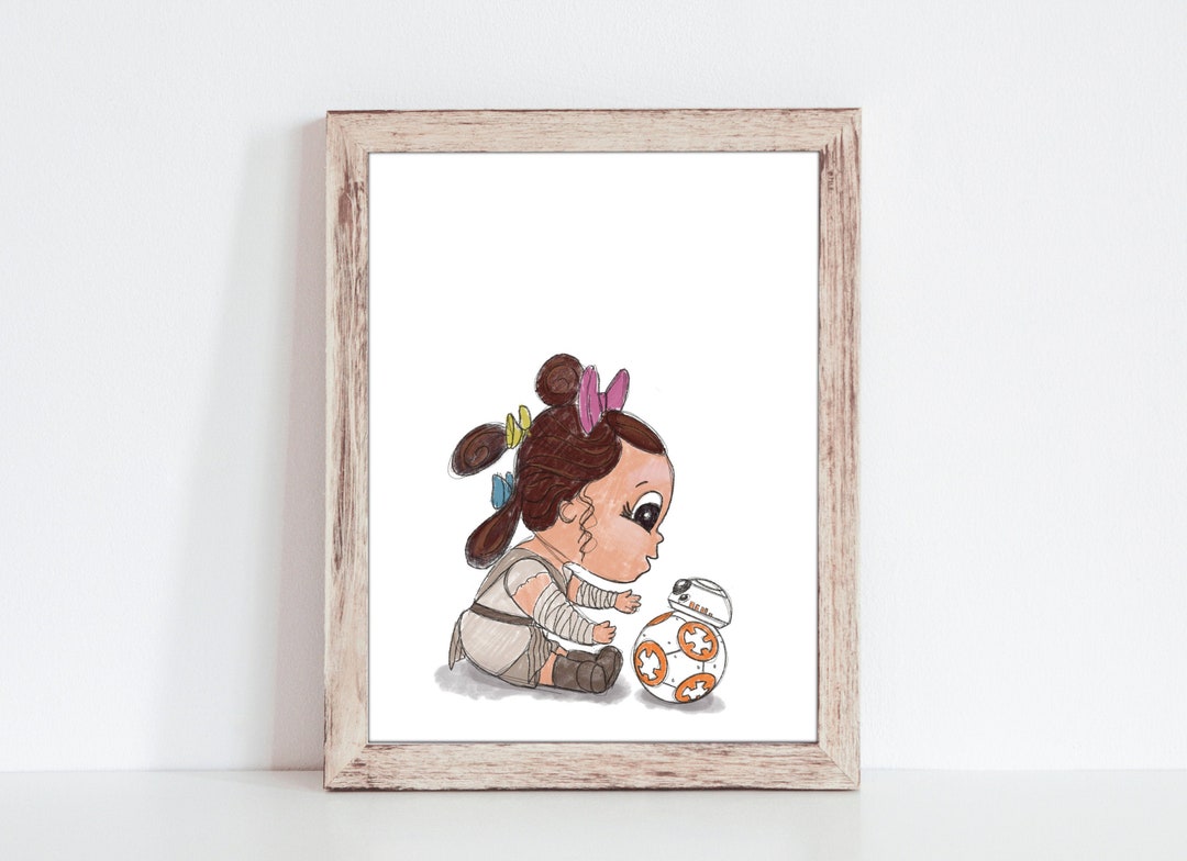 Spa Wars Nursery Art Decor, BABY REY, Nursery Wall Art Print, Kids Art ...